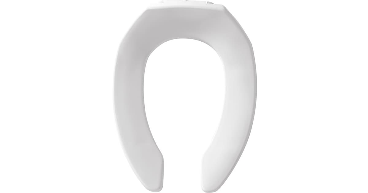Bemis 10CT 000 Elongated Open-Front Less Cover Commercial Plastic ...