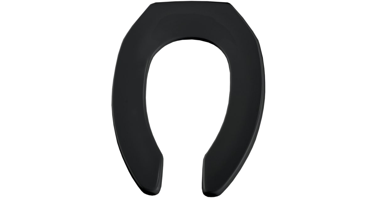 Bemis 1955CT 047 Elongated Commercial Plastic Open Front Toilet Seat ...