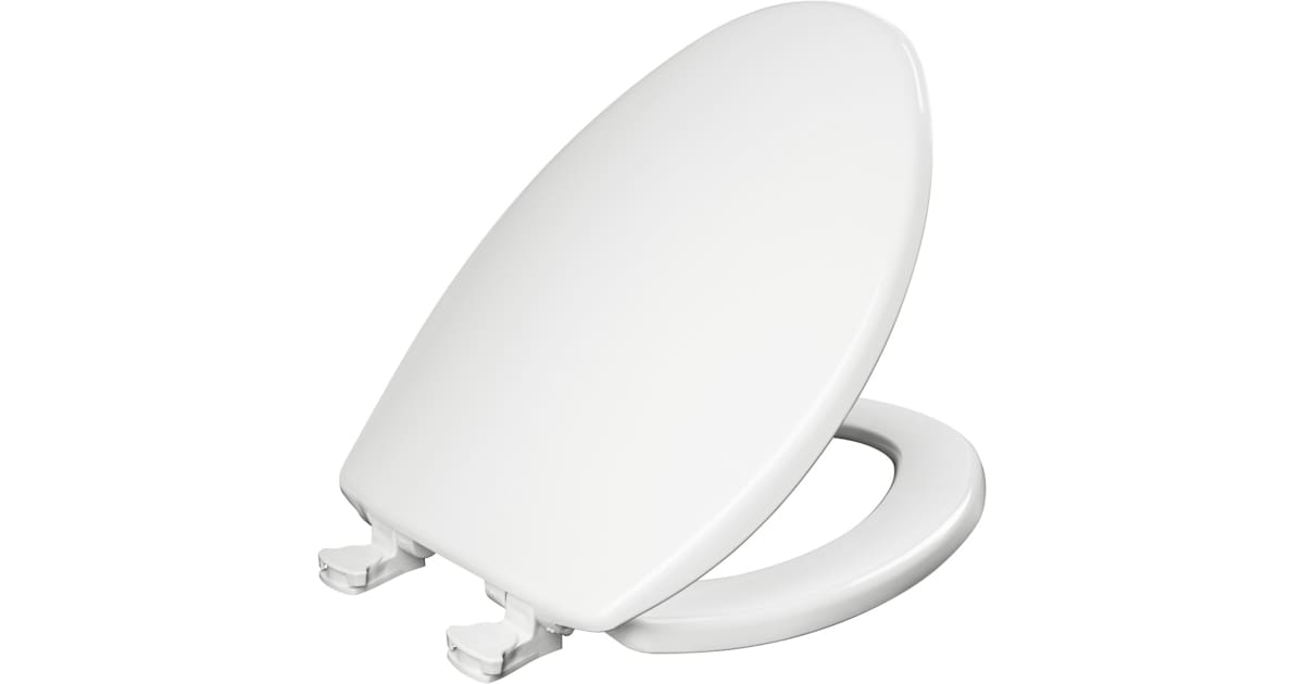 Bemis 7300EC 000 Elongated Plastic Closed-Front Toilet Seat and Lid ...
