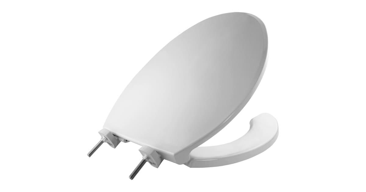 Bemis 7650TDG 000 ElongatedHospitality Plastic Open-Front with Cover ...