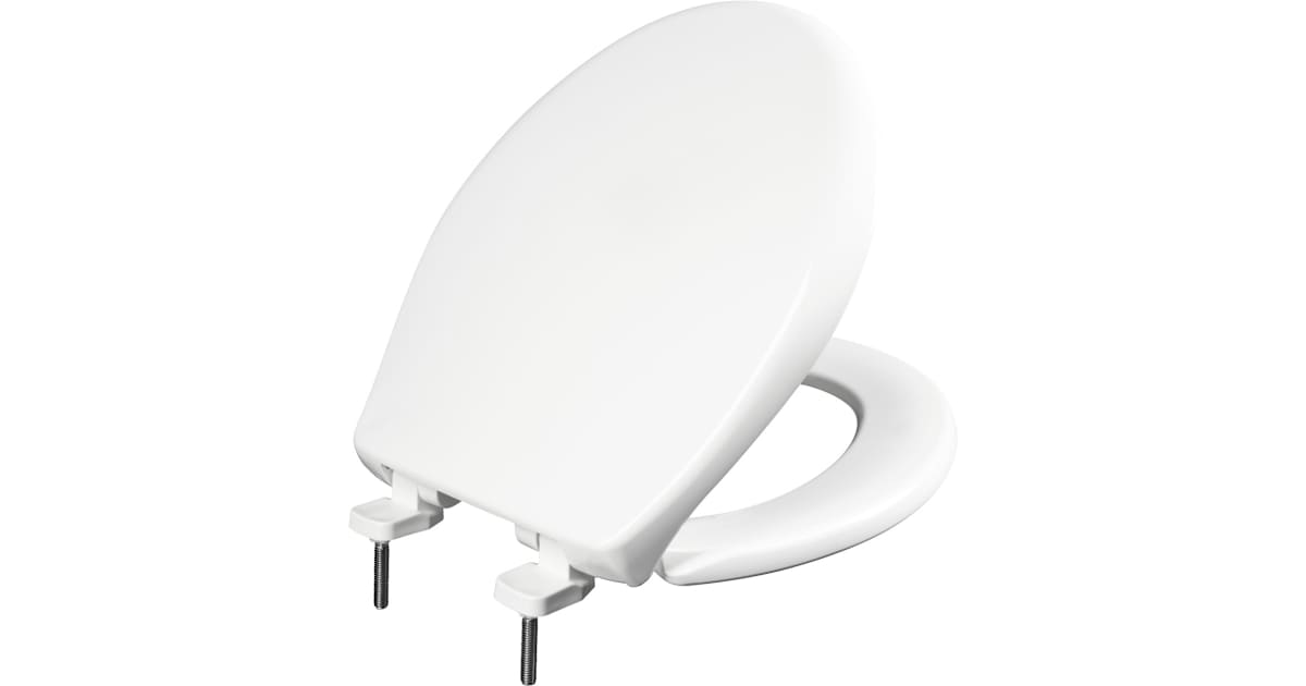 Bemis 790TDGSL 000 Round Hospitality Plastic Closed-Front Toilet Seat ...