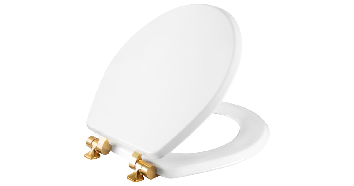 Bemis 826BGSL 000 Benton Round Enameled Wood Closed-Front Toilet Seat ...