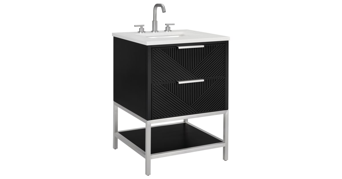 BEMMA V-DM24SFM-07BN-K03S-3 Diamond 24" Free Standing Single Basin ...