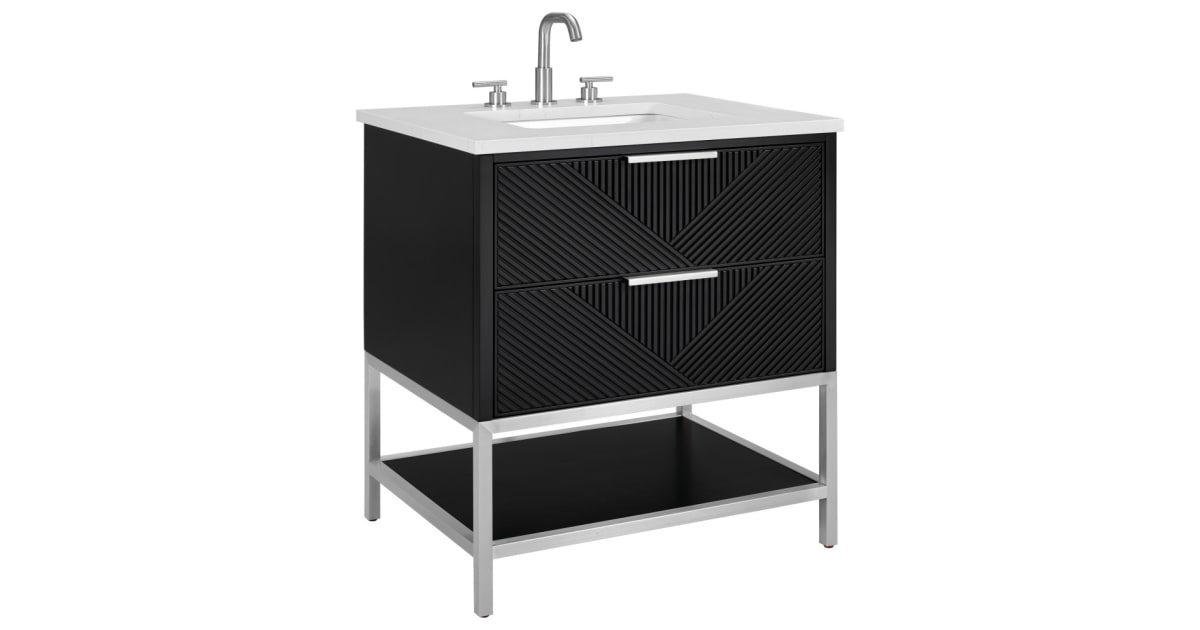 BEMMA V-DM30SFM-07BN-K03S-3 Diamond 30" Free Standing Single Basin ...