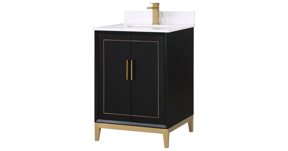 BEMMA V-GR24SFM-04BS-K03S-3 Gracie 24" Free Standing Single Basin ...