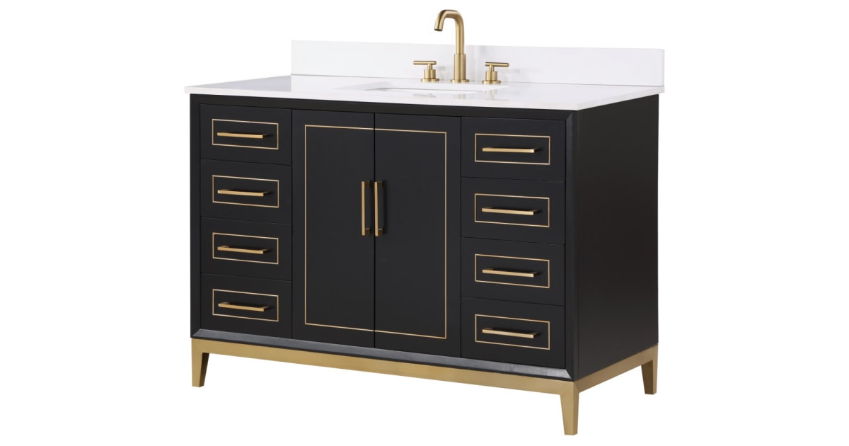 BEMMA V-GR48SFM-04BS-K03S-3 Gracie 48" Free Standing Single Basin ...