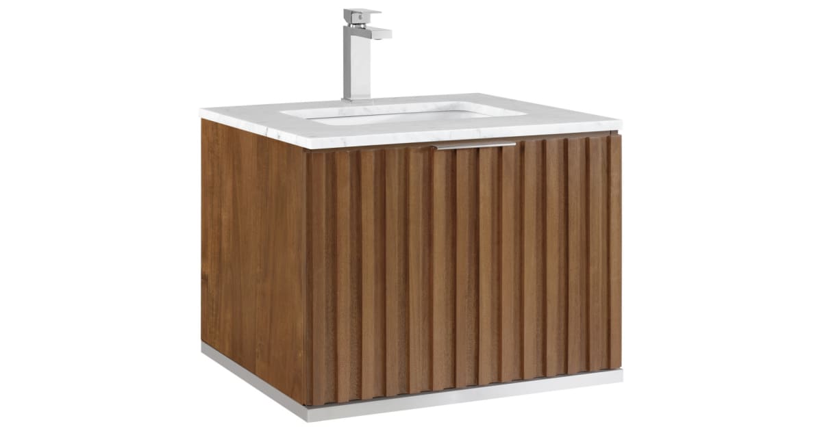 BEMMA V-TR24SFM-05BN-M03S-1 Terra 24" Free Standing Single Basin Vanity ...