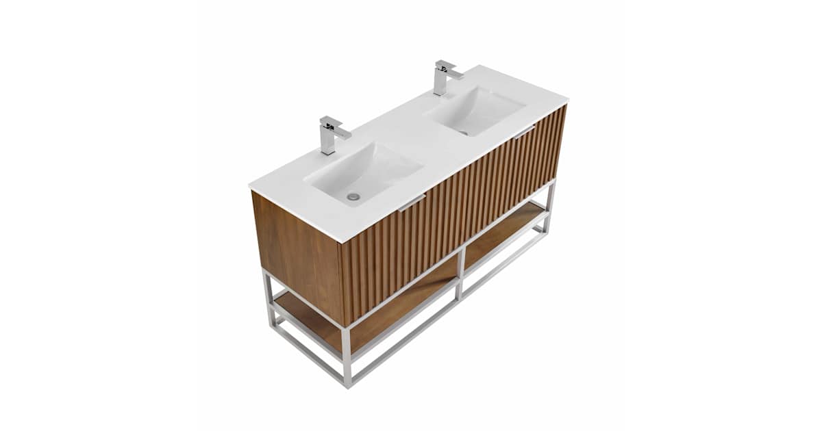 BEMMA VT-TR60D-C03S-1 Terra 60" Quartz Vanity Top | Ferguson Home