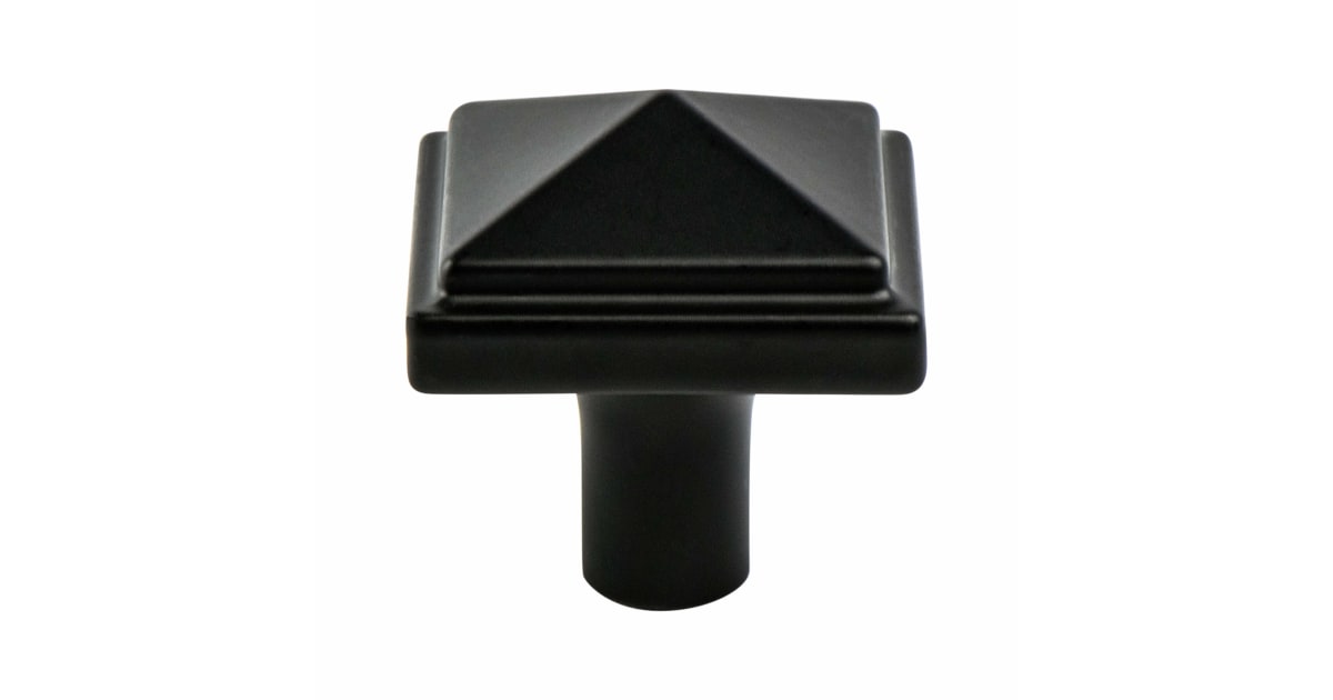 Berenson 3049-155-P Rhapsody 1-3/16 Inch Square Pyramid Cabinet Knob ...