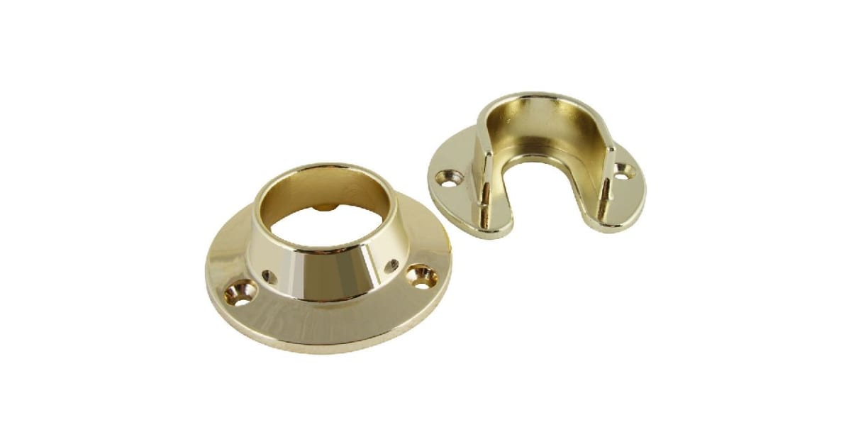 Best Access V8185BRS 1-5/16 Inch Diameter Closet Rod Flange Set ...