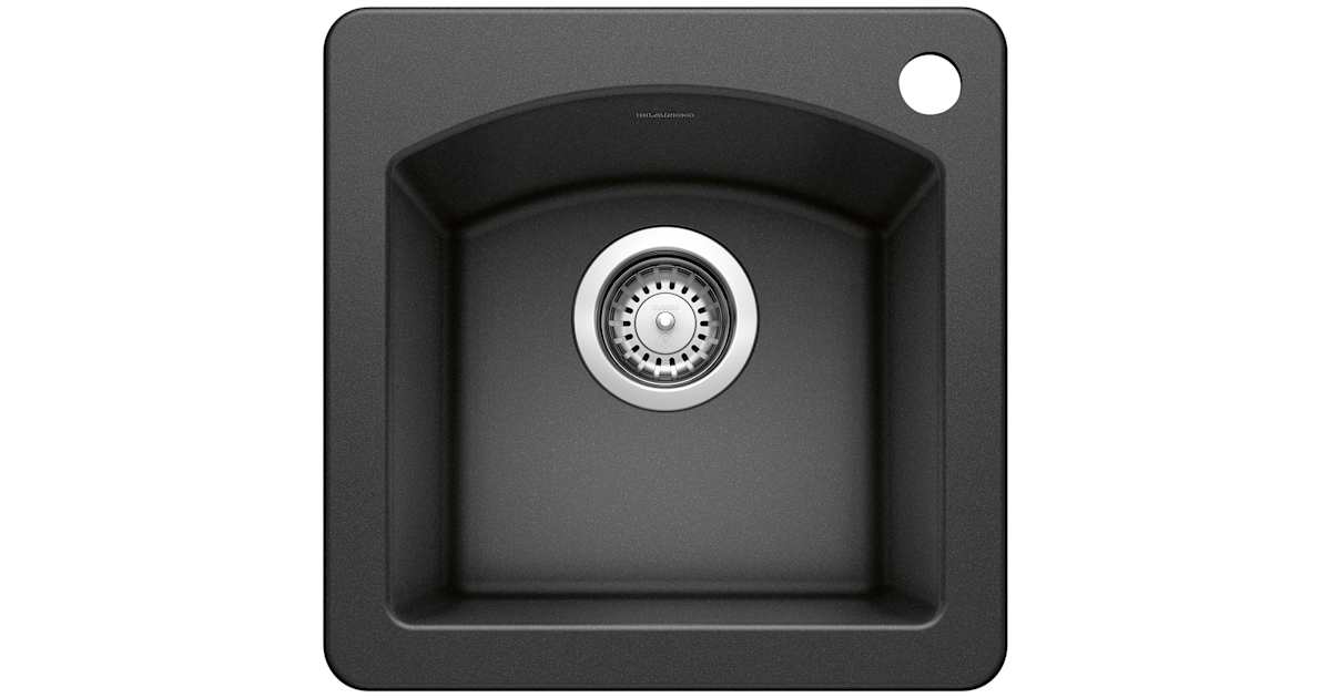 Blanco 440204 Diamond 15" Drop-In or Undermount Single Basin SILGRANIT ...