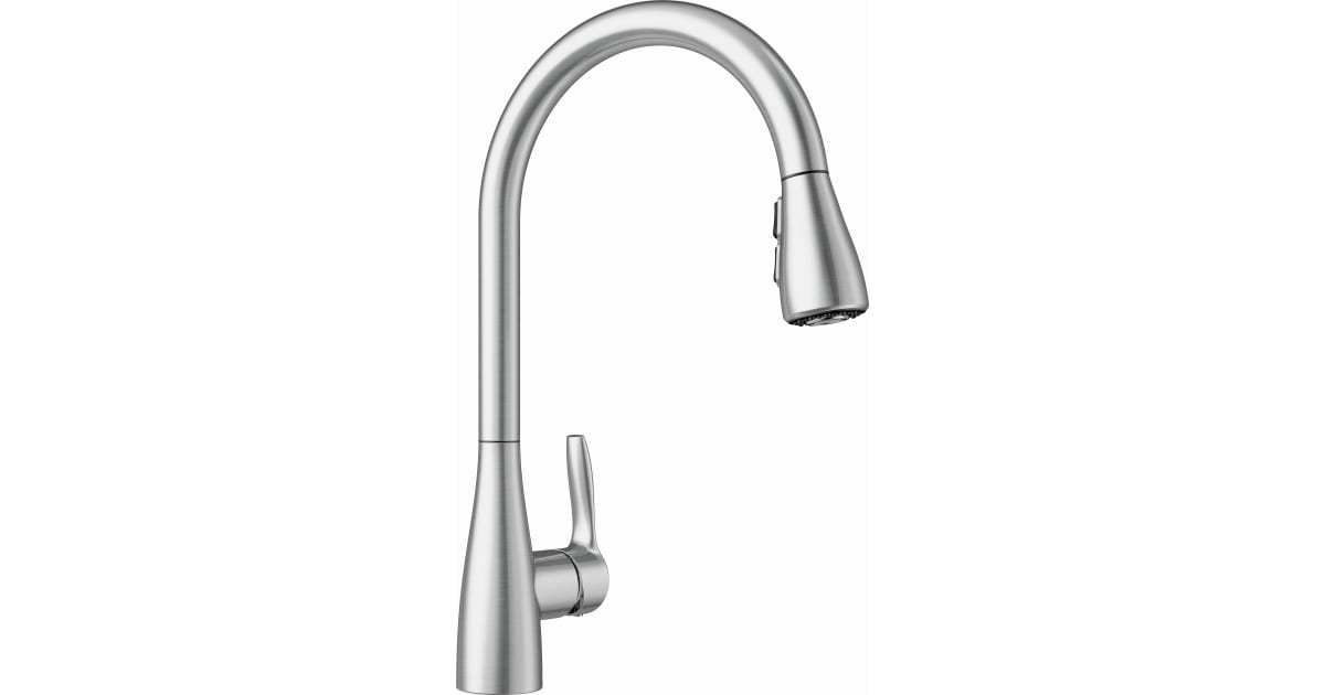 Blanco 442206 Atura 2.2 GPM Single Hole Pull Down Kitchen Faucet ...