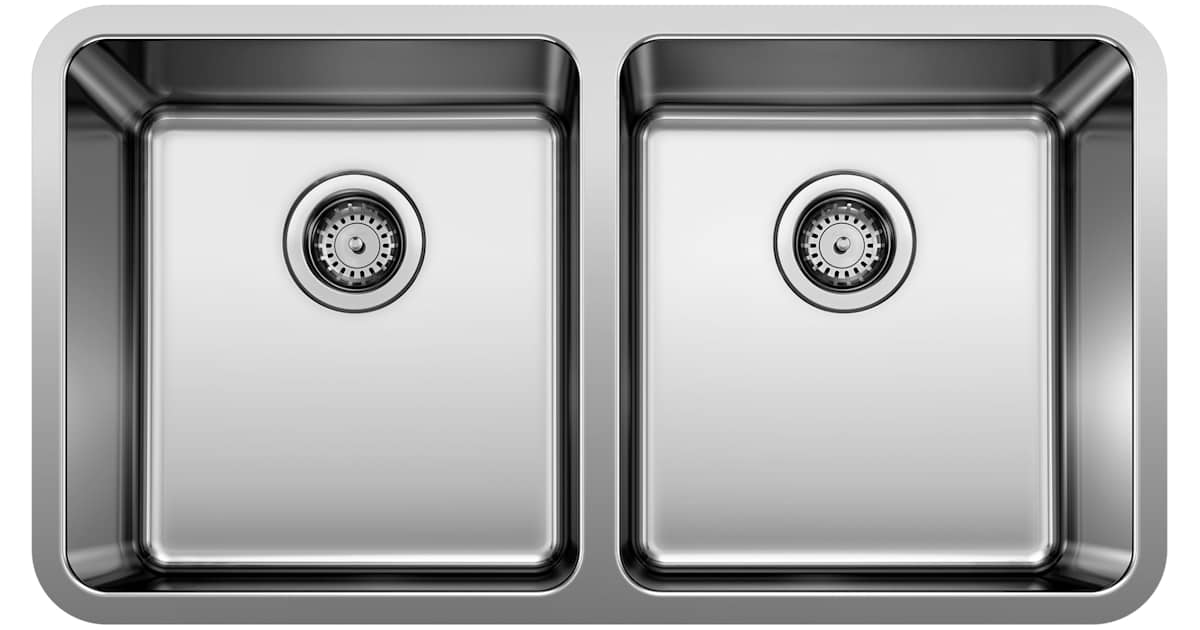 Blanco 442768 Formera 33" Undermount Double Basin Stainless Steel ...