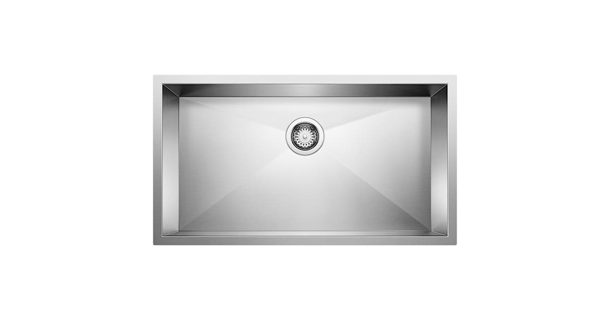 Blanco 443052 Quatrus 32" Undermount Single Basin Stainless Steel ...