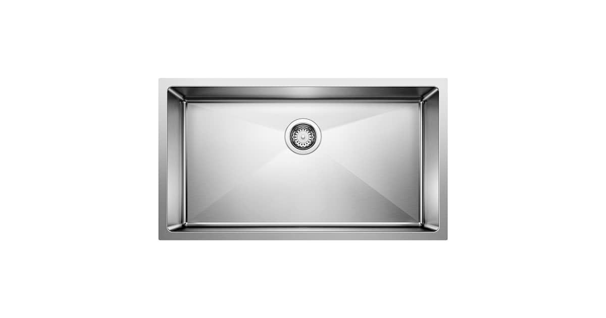 Blanco 443148 Quatrus 32" Undermount Single Basin Stainless Steel ...