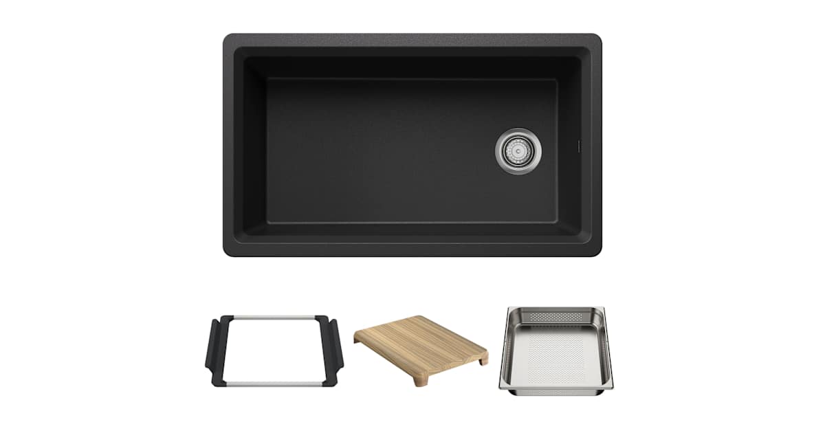 Blanco 443312 Inteos 33" Undermount Single Basin Granite Composite ...