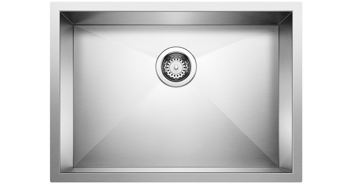 Blanco 518171 Quatrus Kitchen Sink Undermount Single Basin 25" x 18 ...