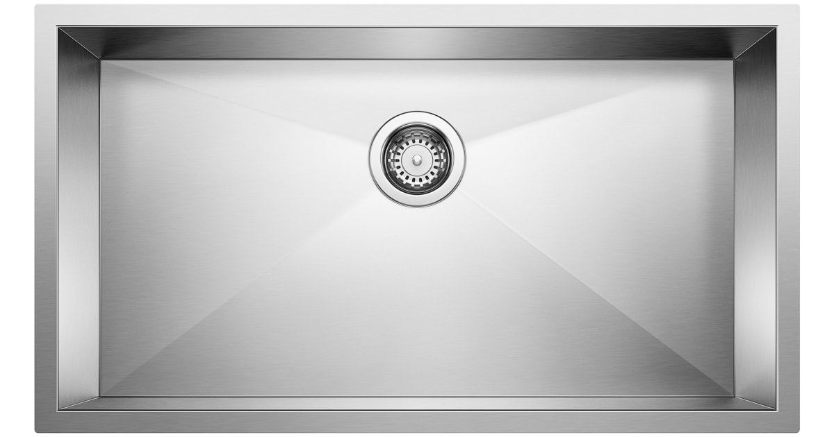 Blanco 518172 Quatrus Kitchen Sink Undermount Single Basin 32" x 18 ...
