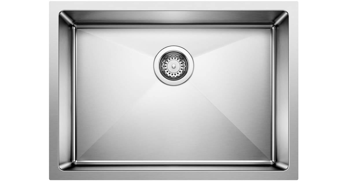 Blanco 519547 Quatrus 23" Single Bowl Undermount Stainless Steel ...