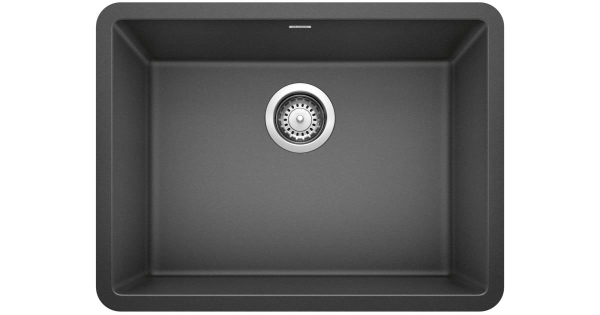 Blanco 522258 Precis 23-1/2" Undermount Single Basin SILGRANIT Kitchen ...