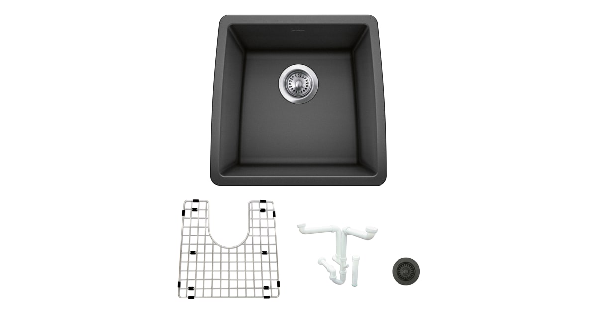 Blanco KA-440079 Performa 17-1/2" Undermount Single Basin Granite ...