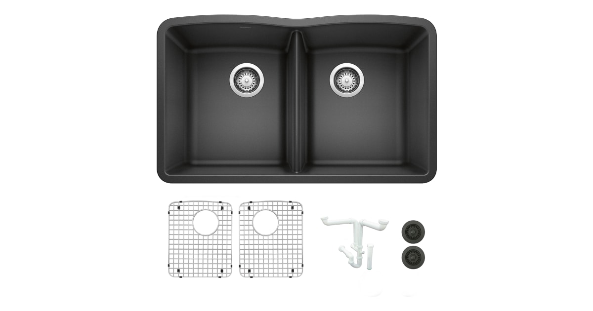 Blanco KA-440184 Diamond 32-1/16" Undermount Double Basin Granite ...