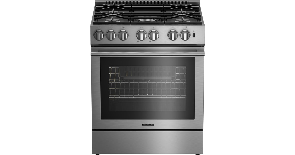 Blomberg BGR30522SS 30 Inch Wide 5.7 Cu. Ft. Slide In Gas Range with ...