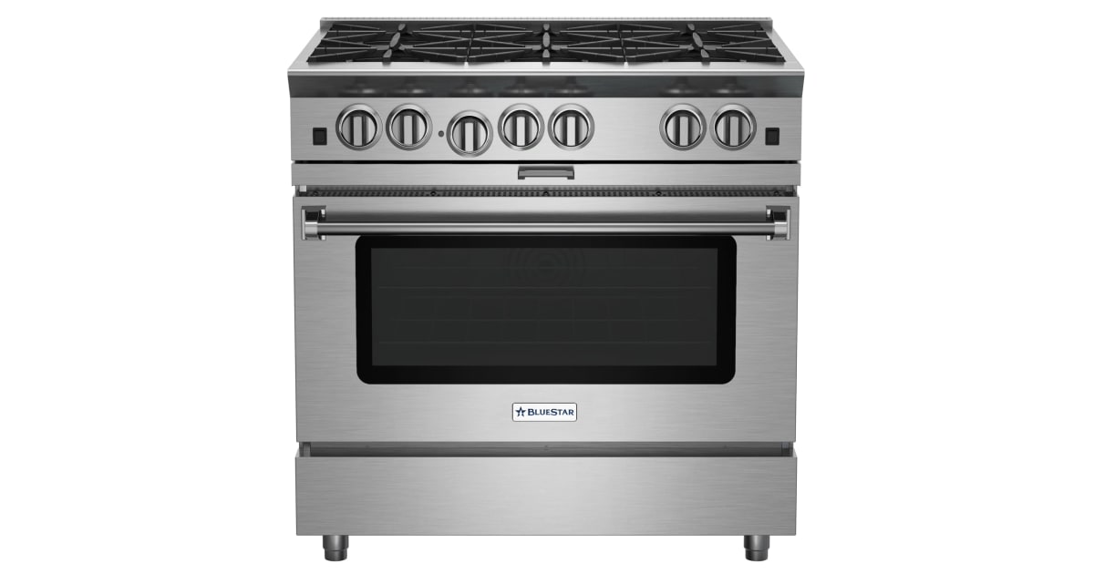 BlueStar BSP366B Platinum Series 36 Inch Wide 4.6 Cu. Ft. Free Standing ...