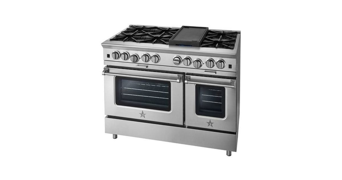 BlueStar BSP488BPLT Platinum Series 48 Inch Gas Range | Ferguson Home