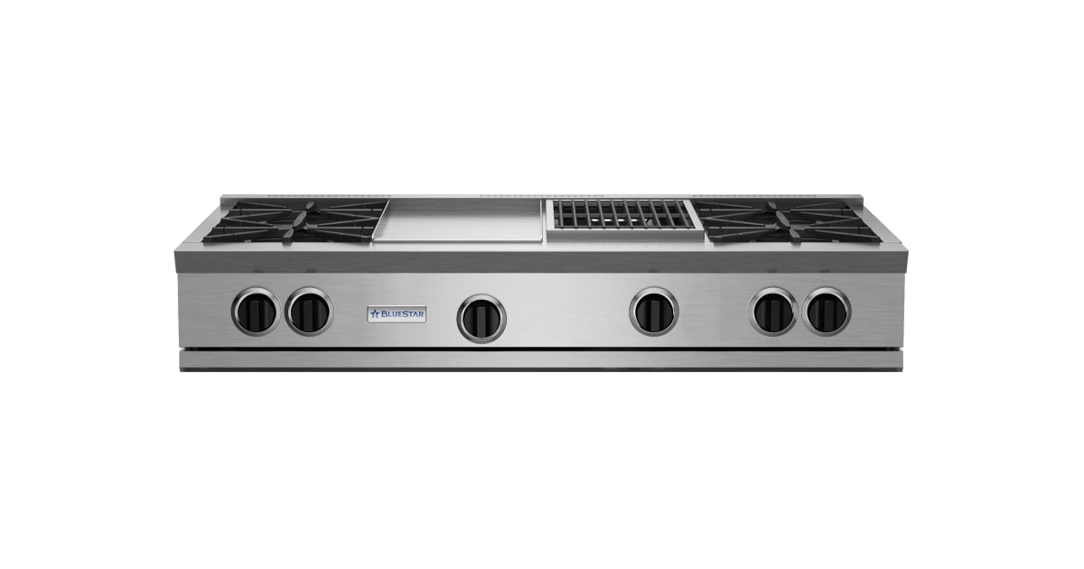 BlueStar RGTNB484GCBV2L Nova Series 48 Inch Wide 6 Burner Liquid ...