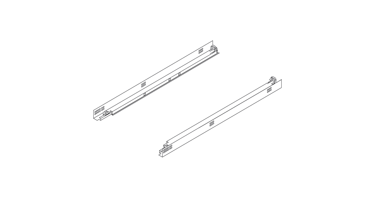 Blum 562F3810C TANDEM 15 Inch Full Extension Concealed Undermount ...