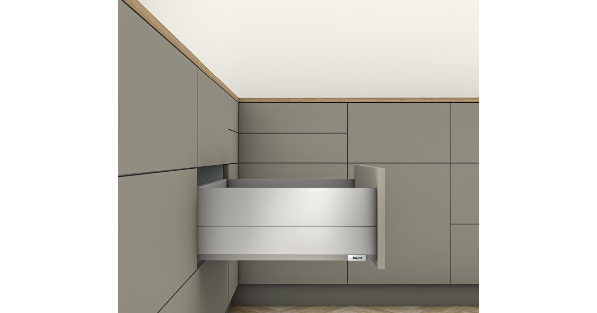 Blum MB-E-BC-550GR Merivobox "E" Height 22 Inch Full Extension ...