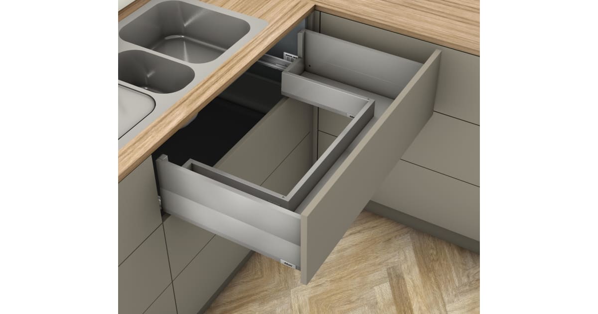 Blum MB-E-WA-550GR-HD Merivobox "E" Height 22 Inch Full Extension ...