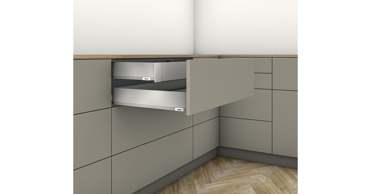 Blum MB-M-RL-600GR-HD Merivobox "M" Height 24 Inch Full Extension ...