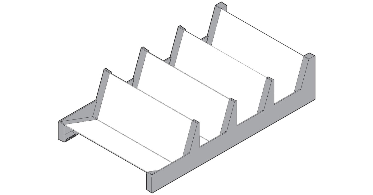 Blum ZC7G0P0I AMBIA-LINE Spice Holder Drawer Insert | Build.com