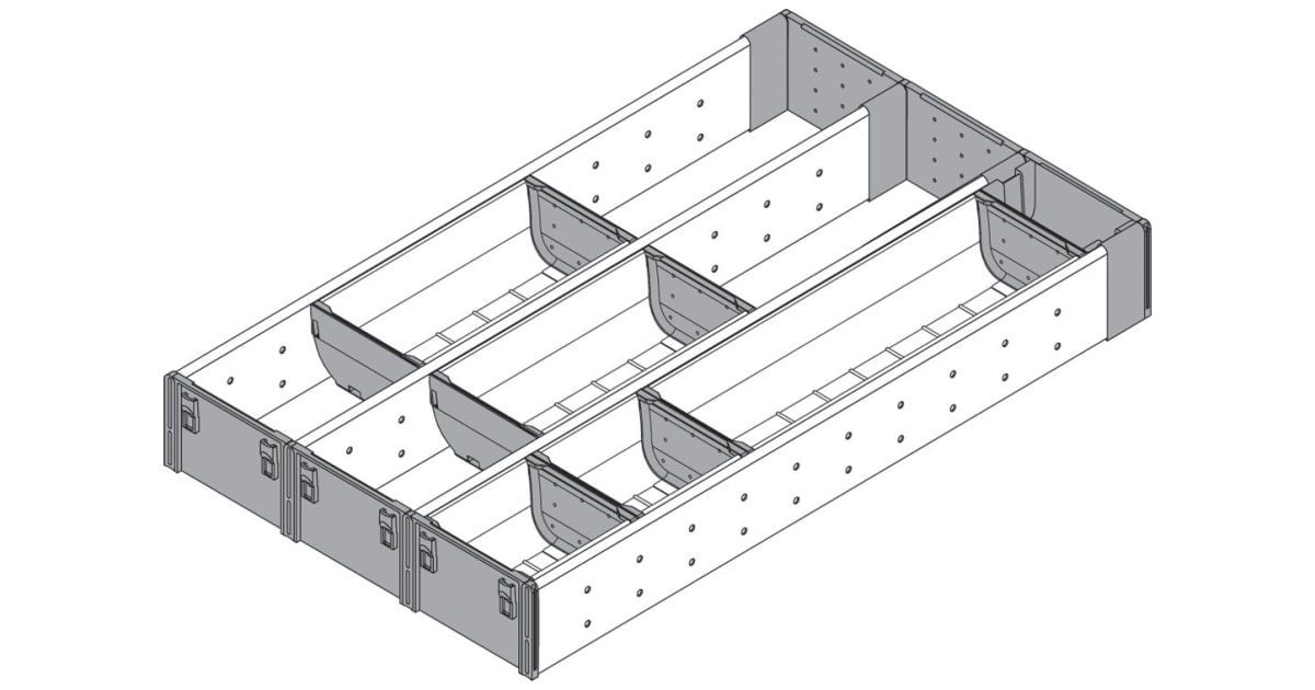 Blum ZHI.533MI3A TANDEM ORGA-LINE Wide Drawer Utensil Set for 21" Wide ...