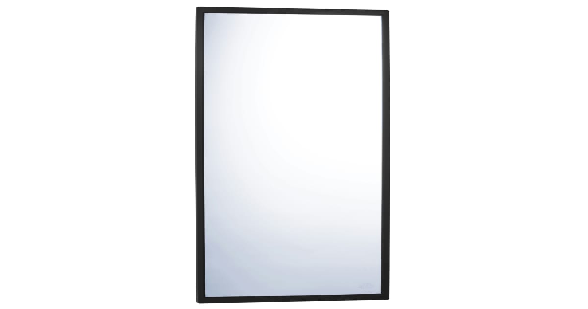 Bobrick B-290 2448.MBLK B-290 48" x 24" Welded Frame Bathroom Mirror ...