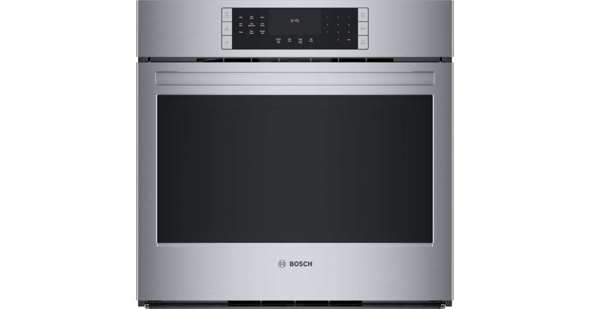 Bosch HBL8454UC 800 Series 30 Inch Wide 4.6 Cu. Ft. Single Wall Oven ...