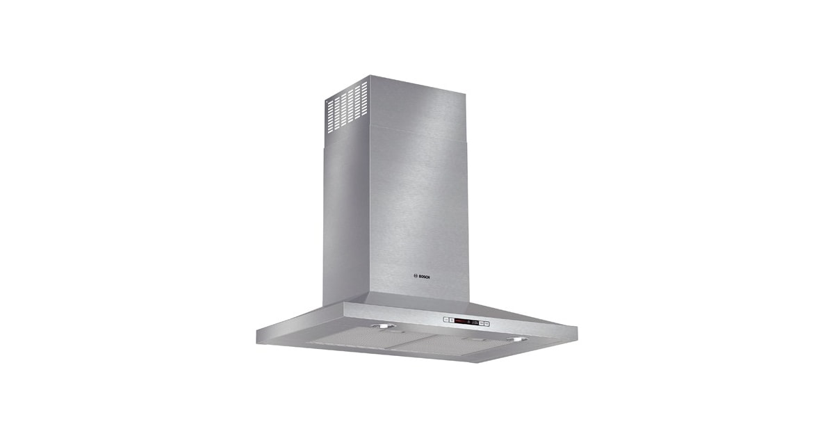 Bosch HCP30651UC 600 CFM 30 Inch Wide Pyramid Canopy Chimney Hood ...