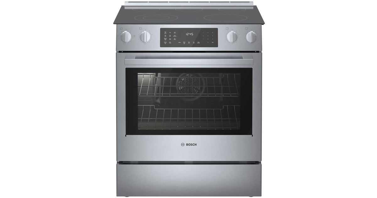 Bosch HEI8056U 800 Series 30 Inch Wide 4.6 Cu. Ft. Slide In Electric ...