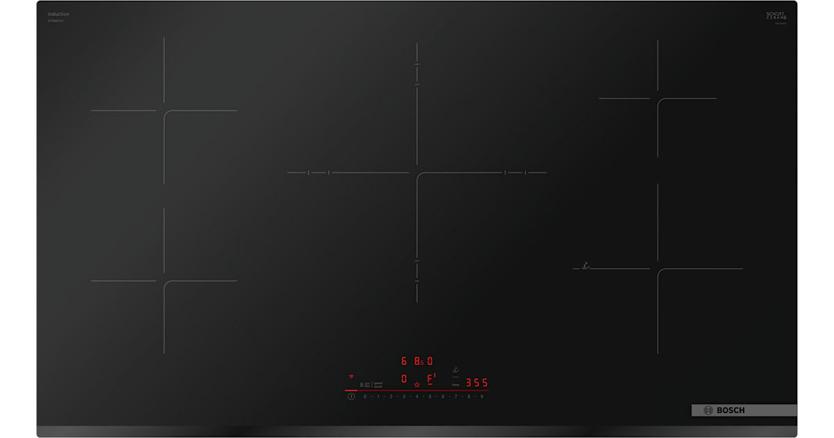 Bosch NIT8661UC 36 Inch Wide 5 Burner Electric Cooktop with AutoChef ...