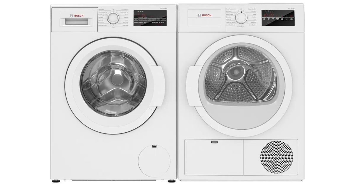 Bosch WGA12400UC-WTG86403UC 300 Series 24 Inch Wide 2.2 Cu. Ft. Front ...