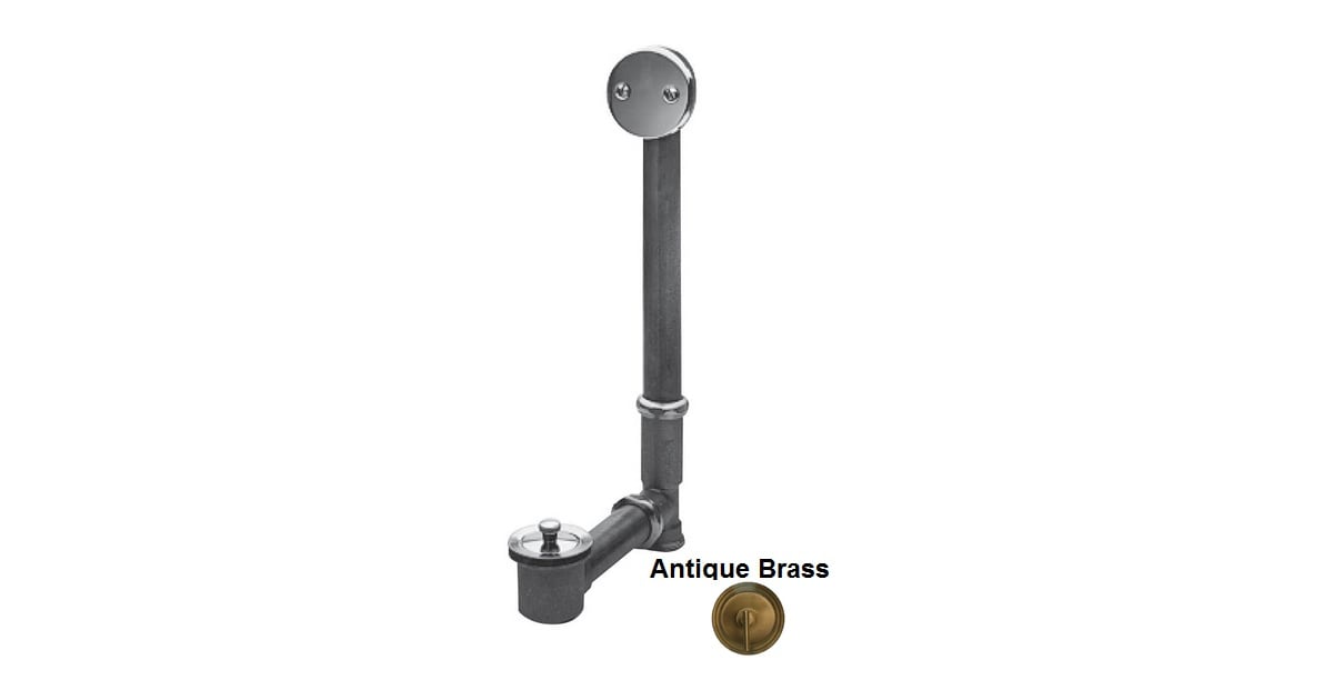 Brasstech 251/06 22" Maximum Make Up Lift and Turn Style Waste and ...