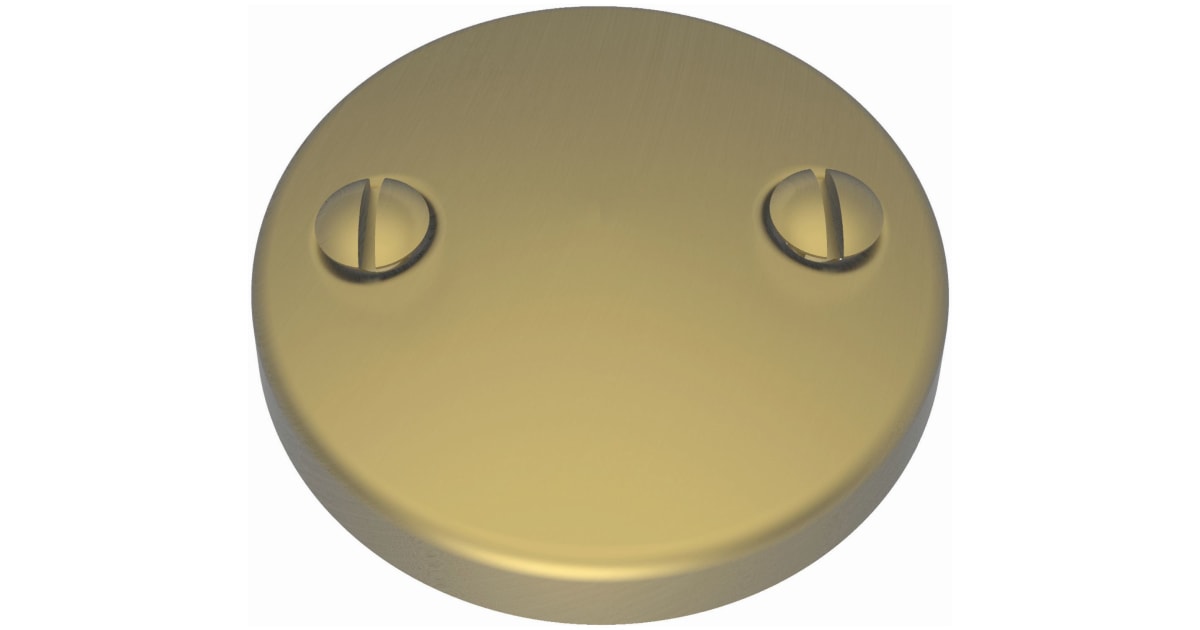Brasstech 266/06 3" Brass Two Hole Faceplate for Overflow | Ferguson Home