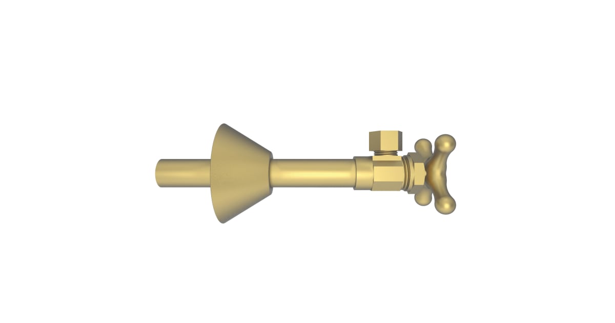 Brasstech 416X/06 Angle Valve with Traditional Cross Handle | Ferguson Home
