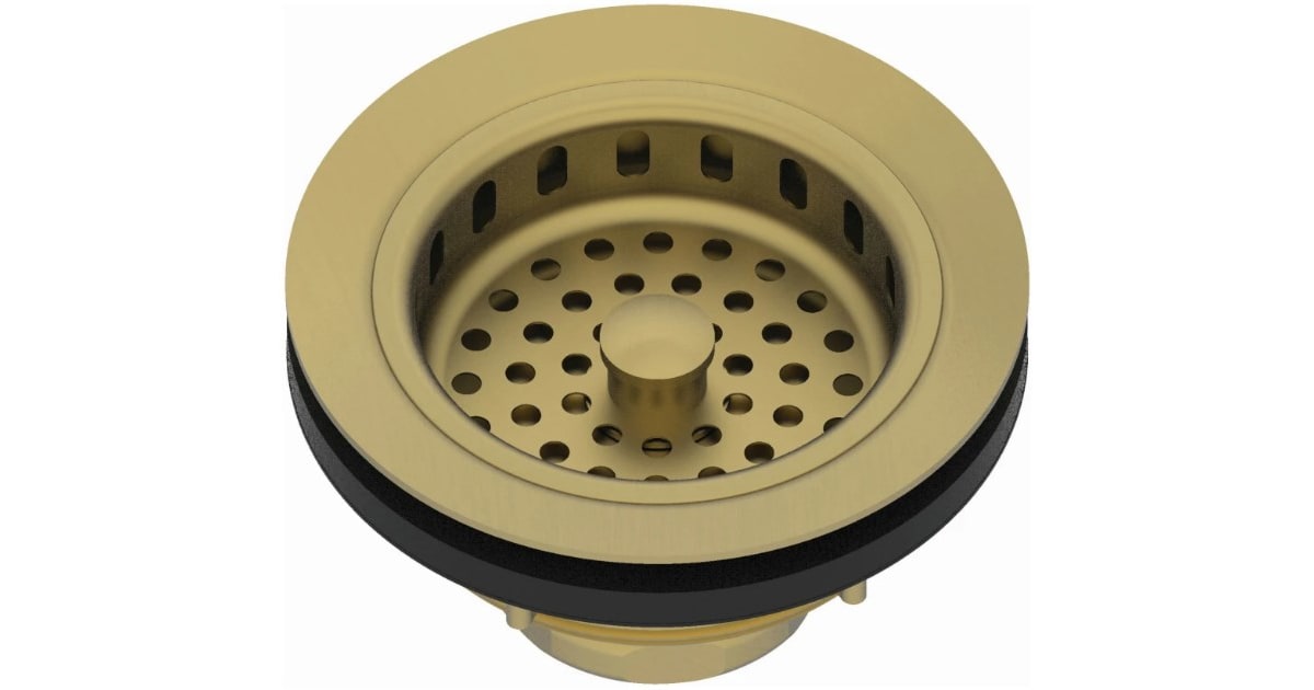 Brasstech 121/06 4-3/8" Solid Brass Post Type Basket Strainer with ...