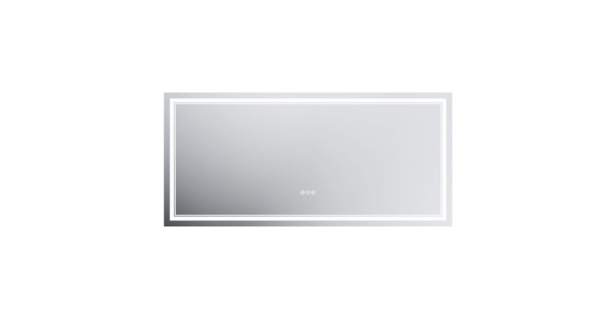 Brio Lighting BOMIR19363 GlareGuard 60"W x 27-15/16"H Rectangular Flat ...