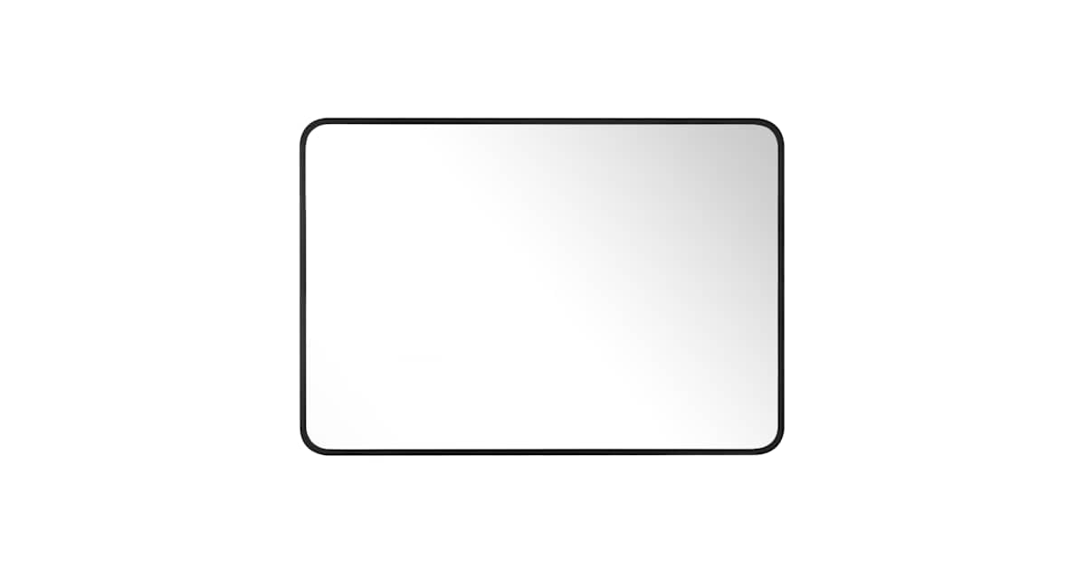 Brio Lighting BOMIR54423 Brio Reflections 24"W x 36"H Rectangular Flat ...