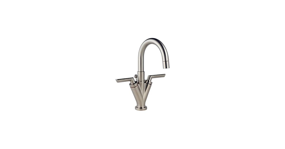 Brizo D6516828BN Double Handle Lavatory Faucet from the Trevi ...