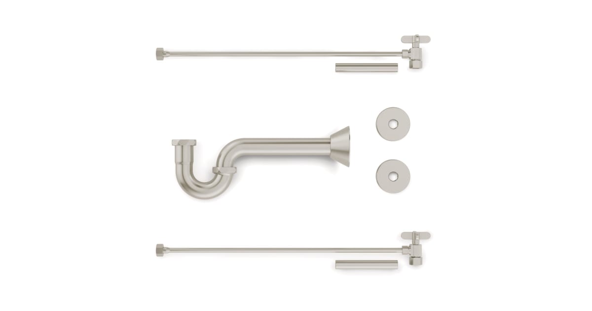 Brizo AVS5-OD101-BN Odin Decorative Sink Supply Kit with Angle Stops ...